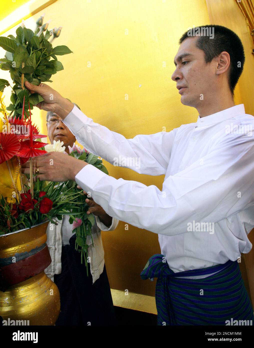 Kim Aris, son of Myanmar's pro-democracy icon Aung San Suu Kyi, offers ...