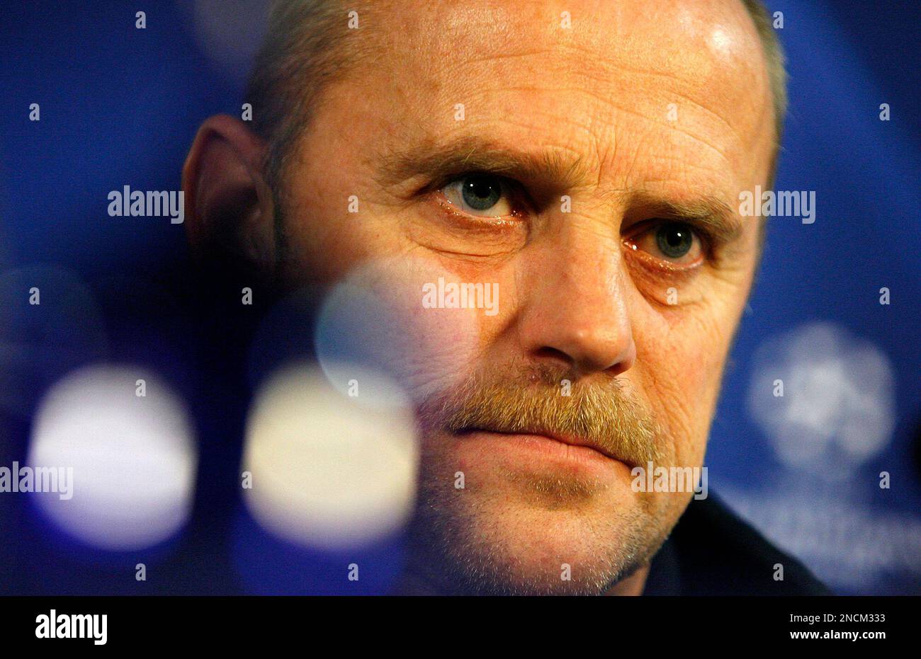 Werder Bremen's head coach Thomas Schaaf looks on during a press ...