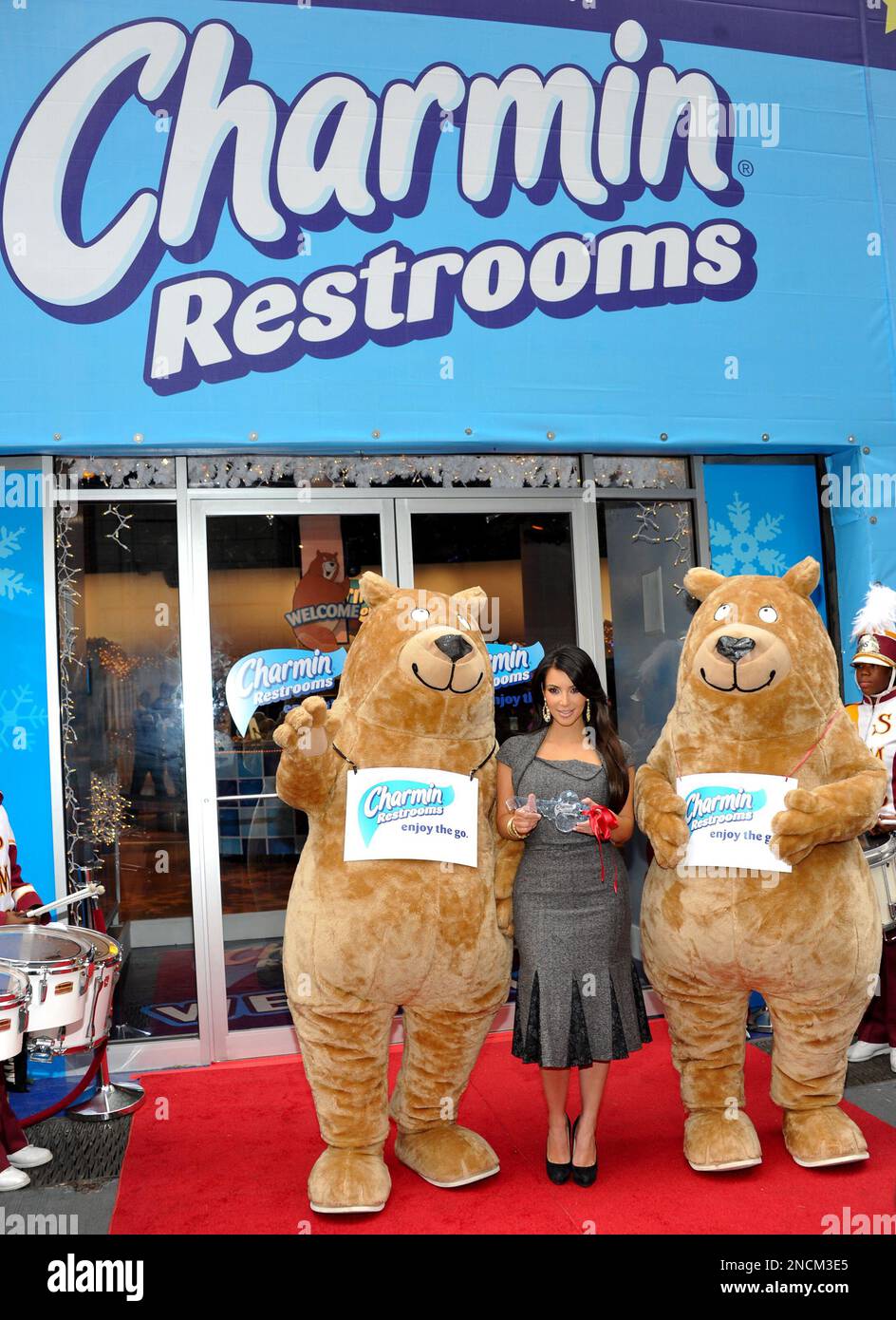 Television personality Kim Kardashian helps to officially open Charmin ...
