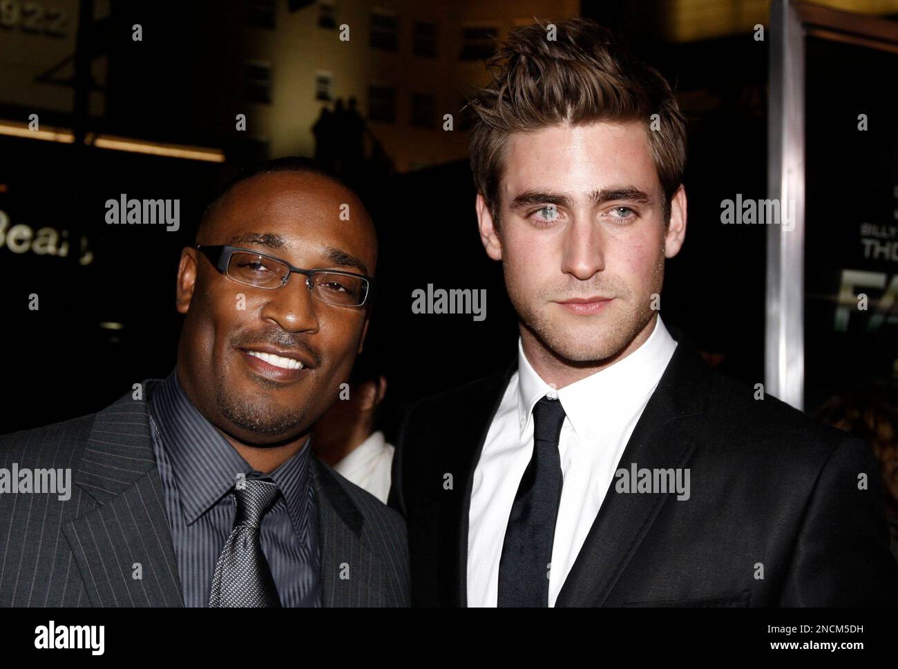 Director George Tillman Jr., left, and cast member Oliver Jackson-Cohen ...