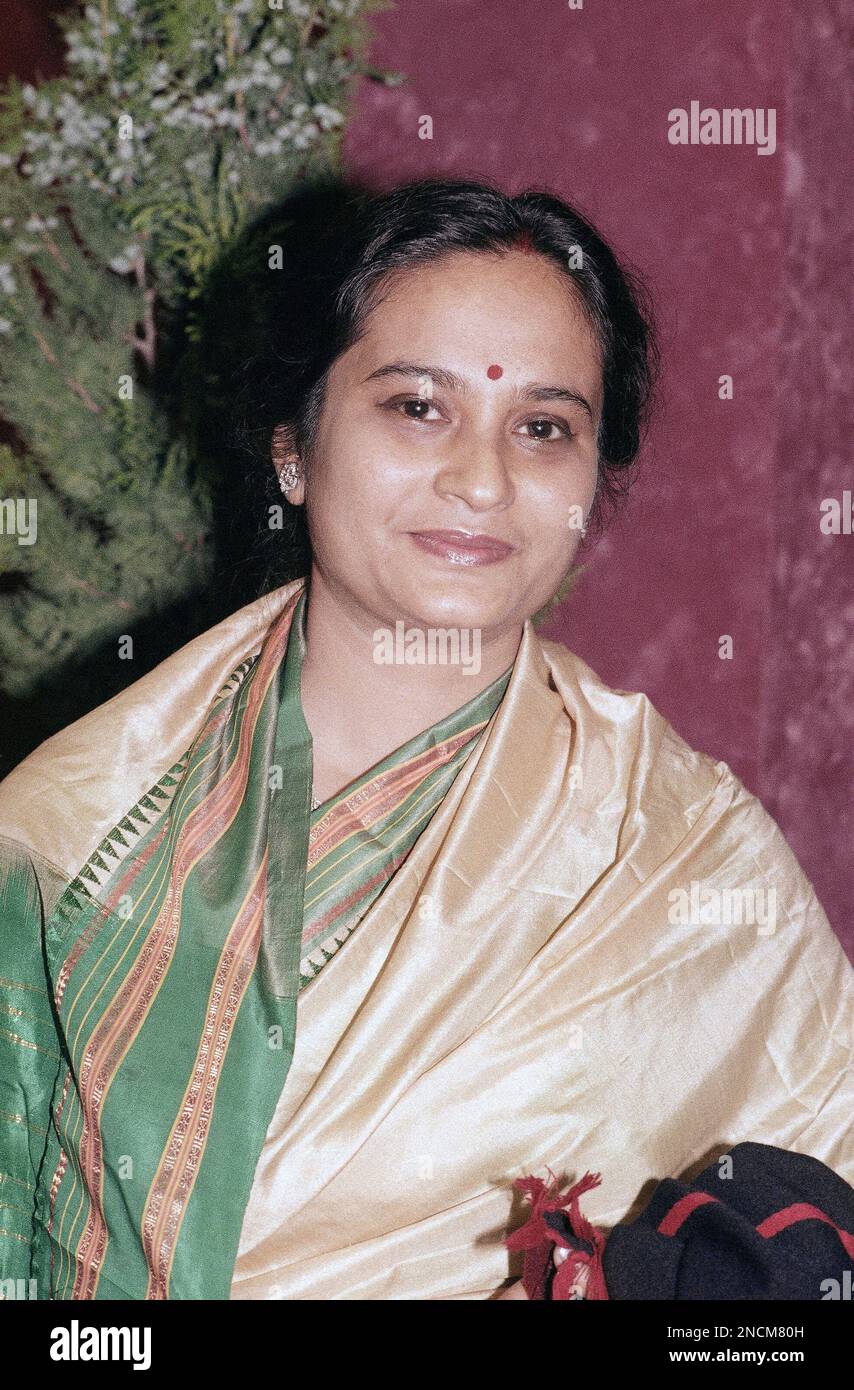Portrait of Indian actress Gopa Aich, taken on May 22, 1984 at the ...