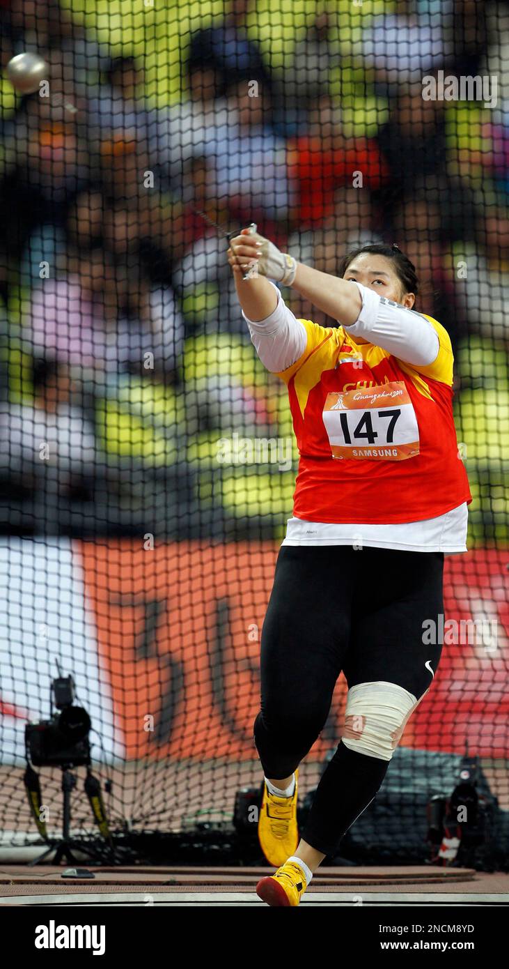 China's Zhang Wenxiu competes on her way to win the gold medal in the ...