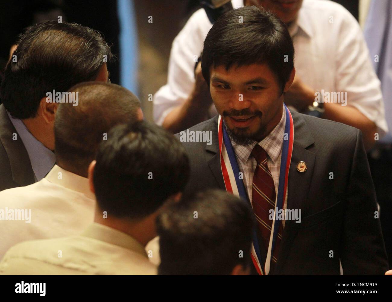 Filipino boxing champion and Congressman Manny Pacquiao is ...