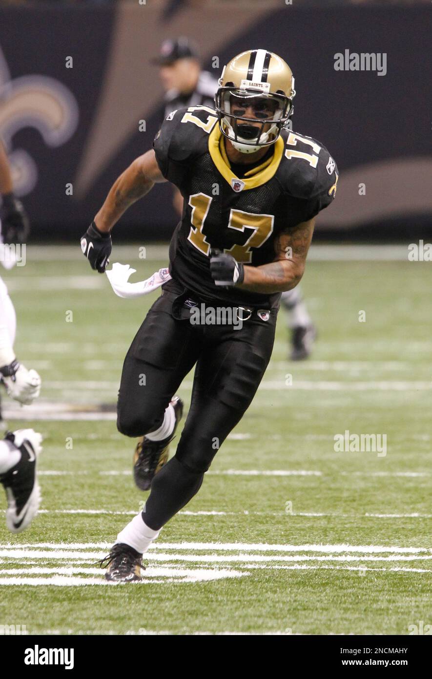 New Orleans Saints wide receiver Robert Meachem (17) during an NFL ...