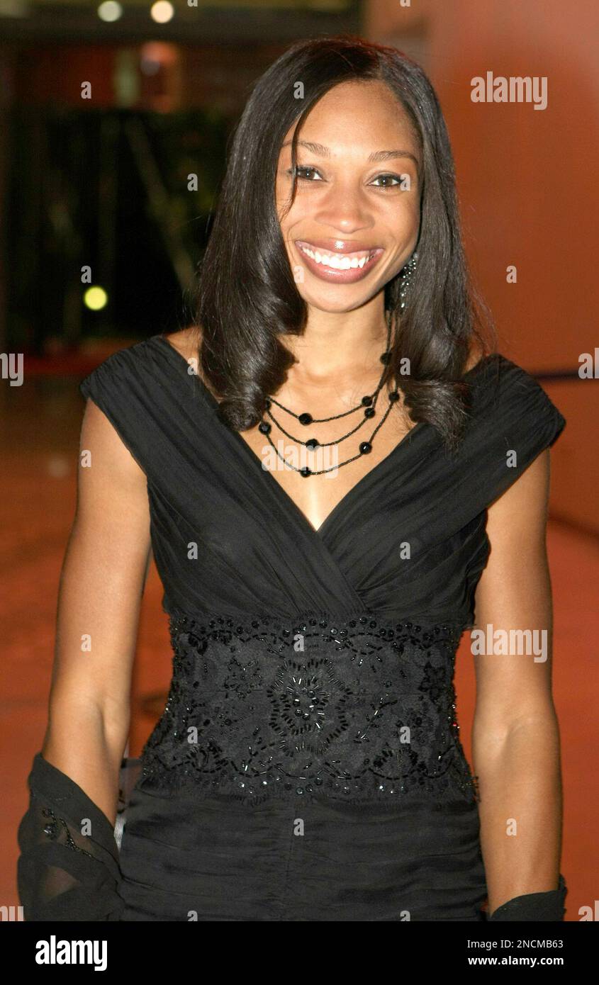 U.S. track and field sprinter Allyson Felix arrives for the 2010 World ...