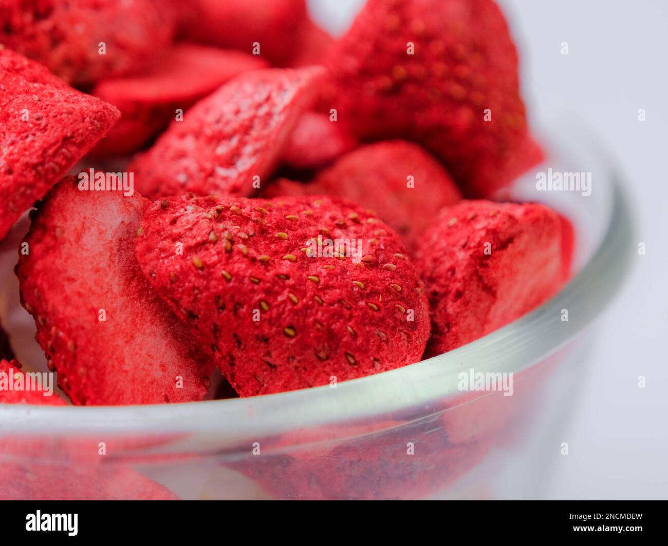 Freeze-dried strawberry, is a processed fruit that retains the ...