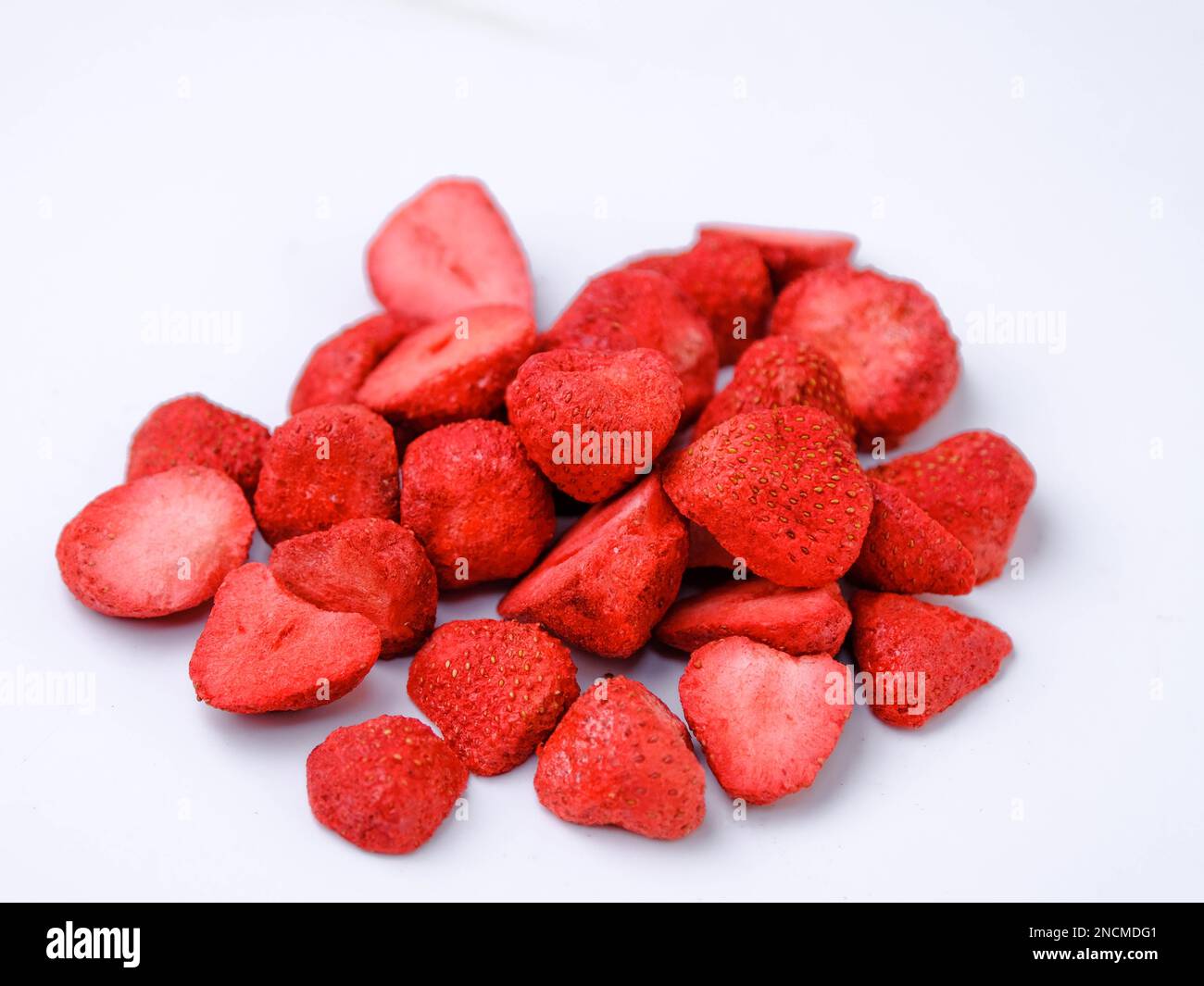Freeze-dried strawberry, is a processed fruit that retains the ...