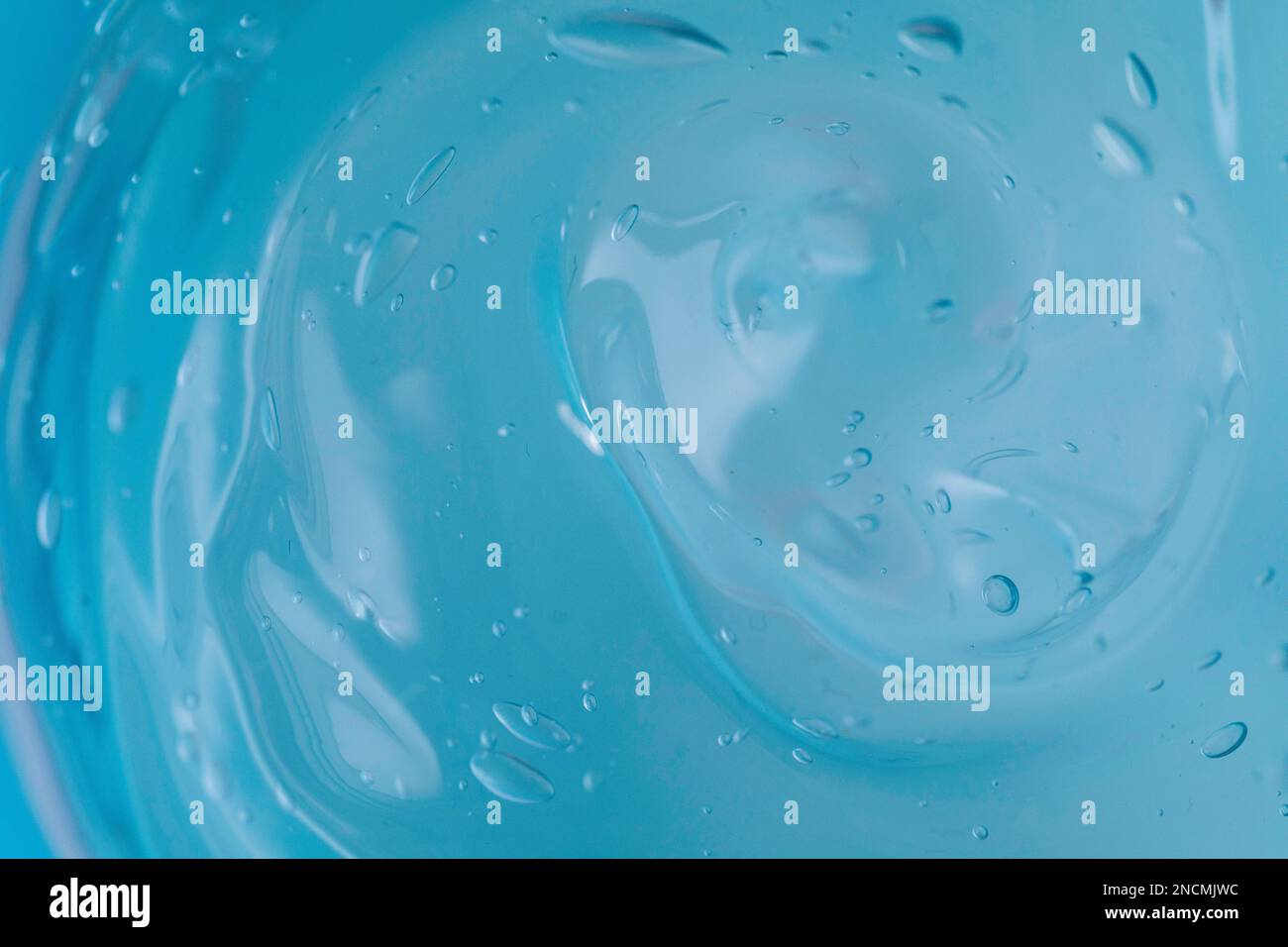 Transparent blue Gel background. Virus protection or facial ...