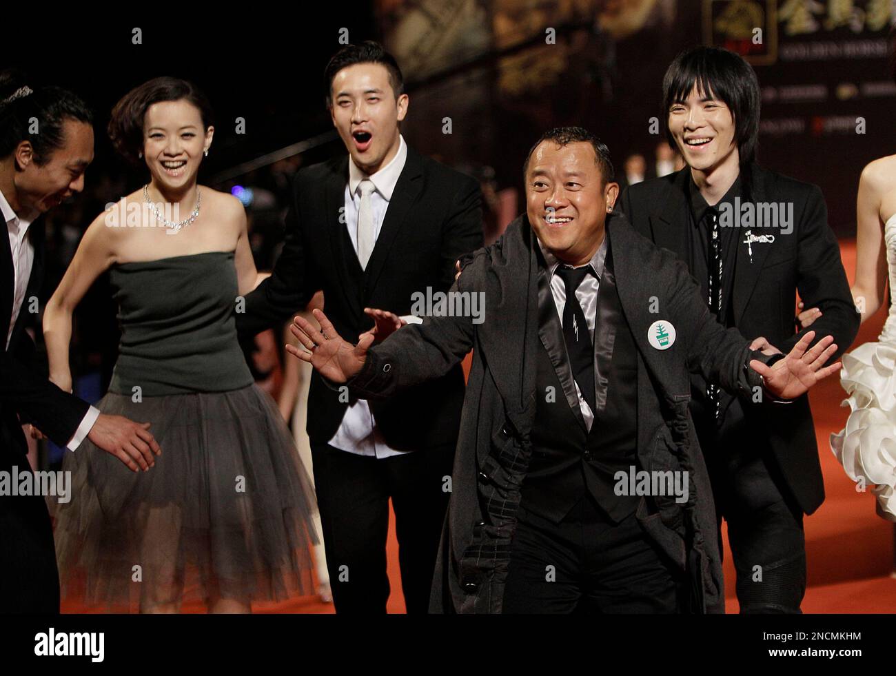Taiwanese singer Jam Hsiao, from right, Hong Kong actor Eric Tsang ...