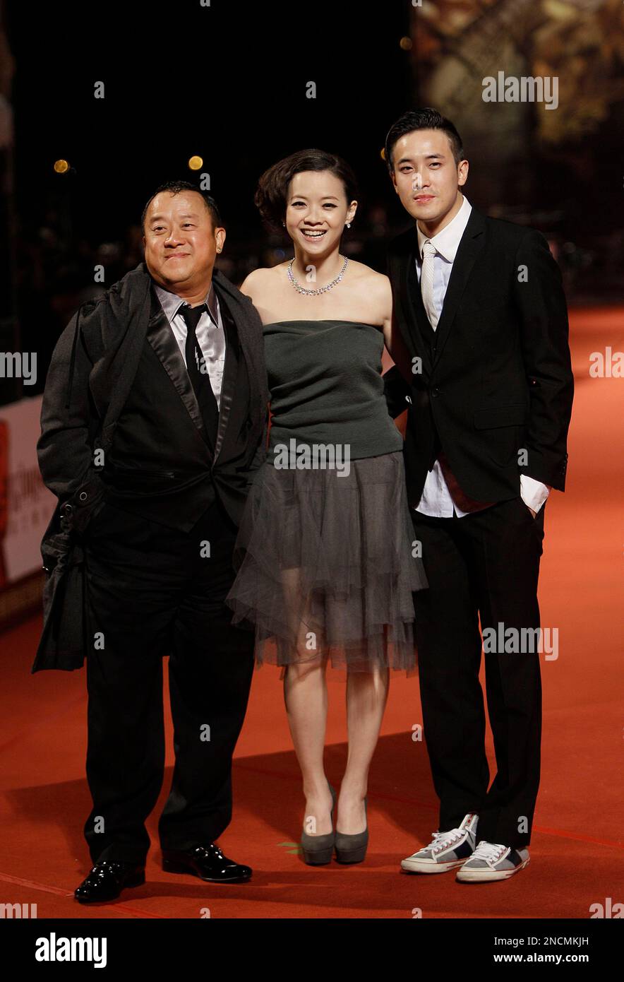 Hong Kong actor Eric Tsang, from left, his daughter Tseng Bowie, and ...