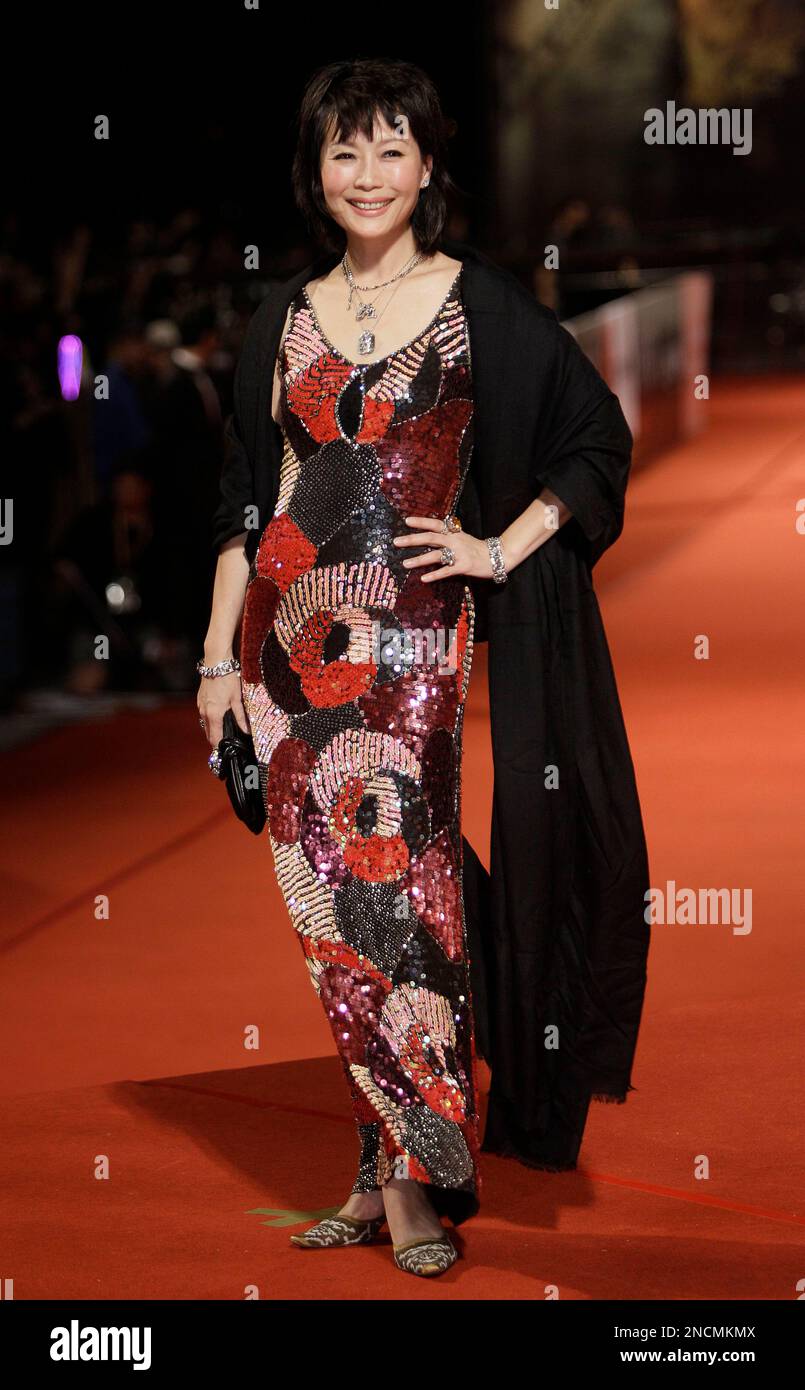Hong Kong actress Cecilia Yip poses on the red carpet at the 47th ...