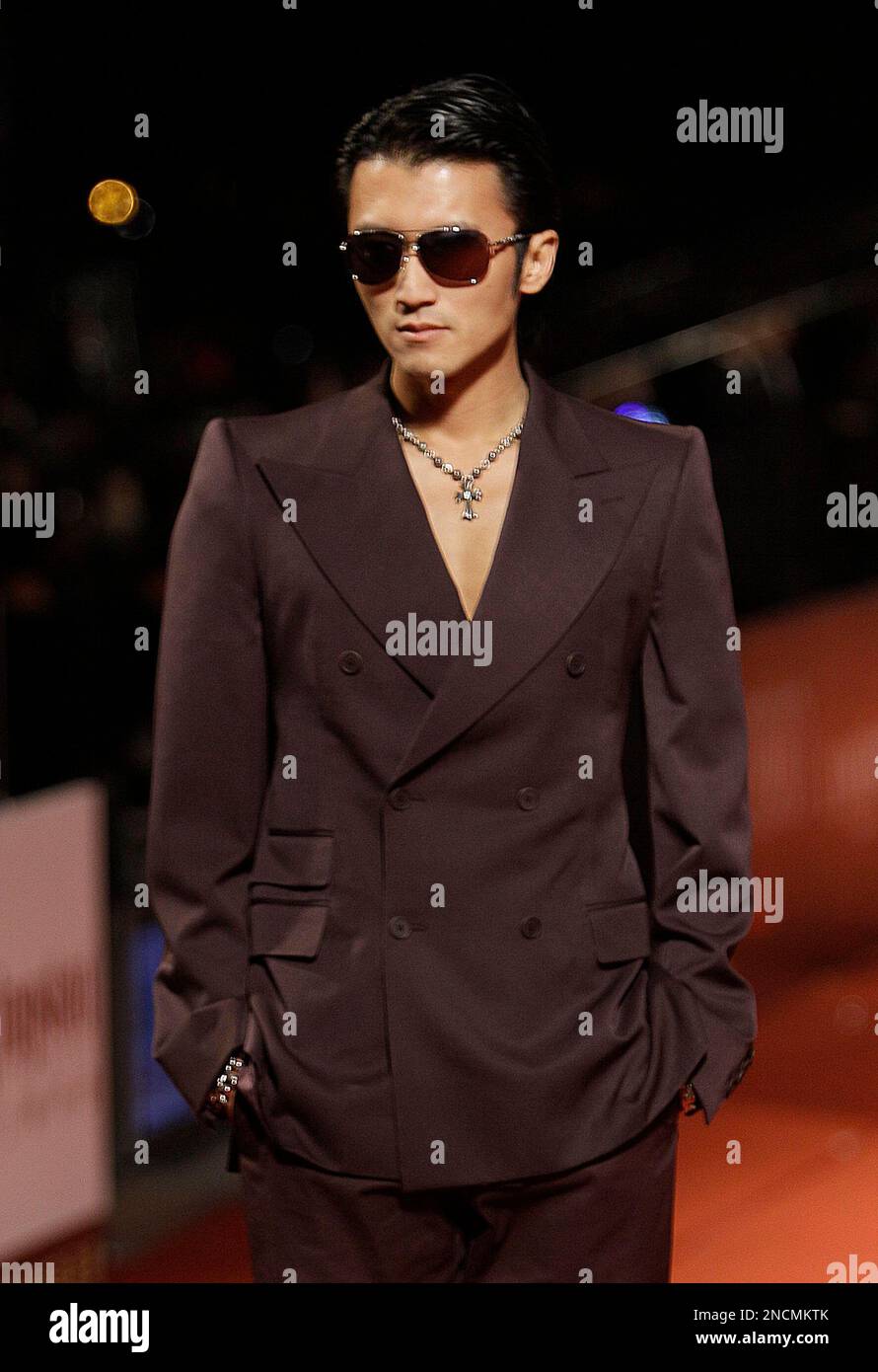 Hong Kong actor Nicholas Tse arrives at the 47th Golden Horse Awards ...