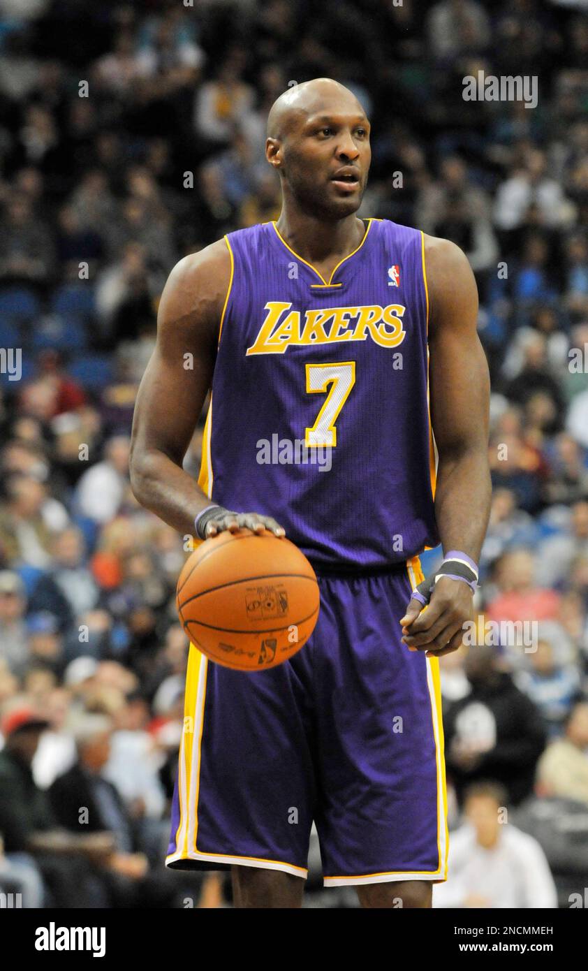 Los Angeles Lakers' Lamar Odom during the second half of an NBA ...