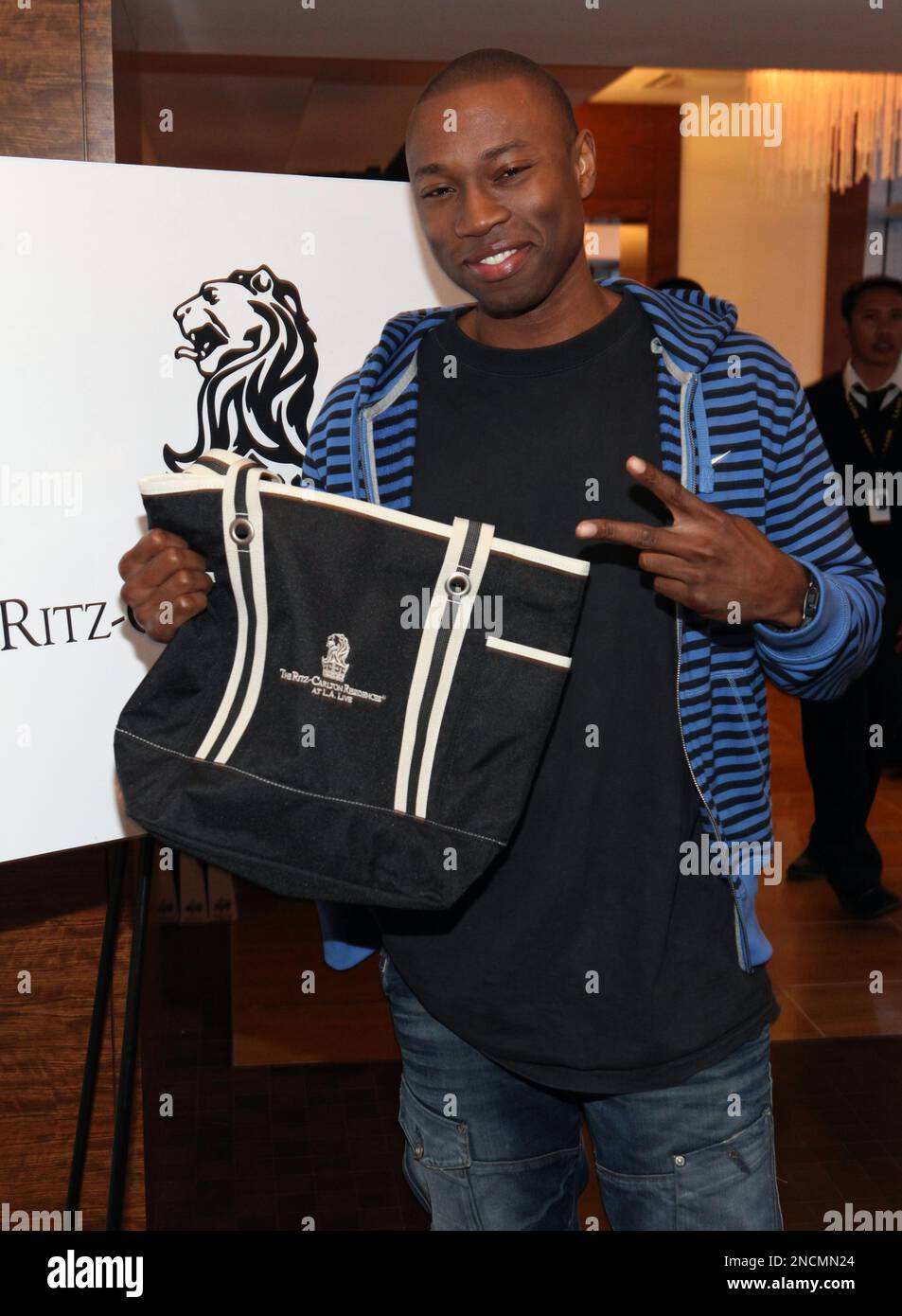 Robbie Jones poses for a photo at an American Music Awards gifting ...
