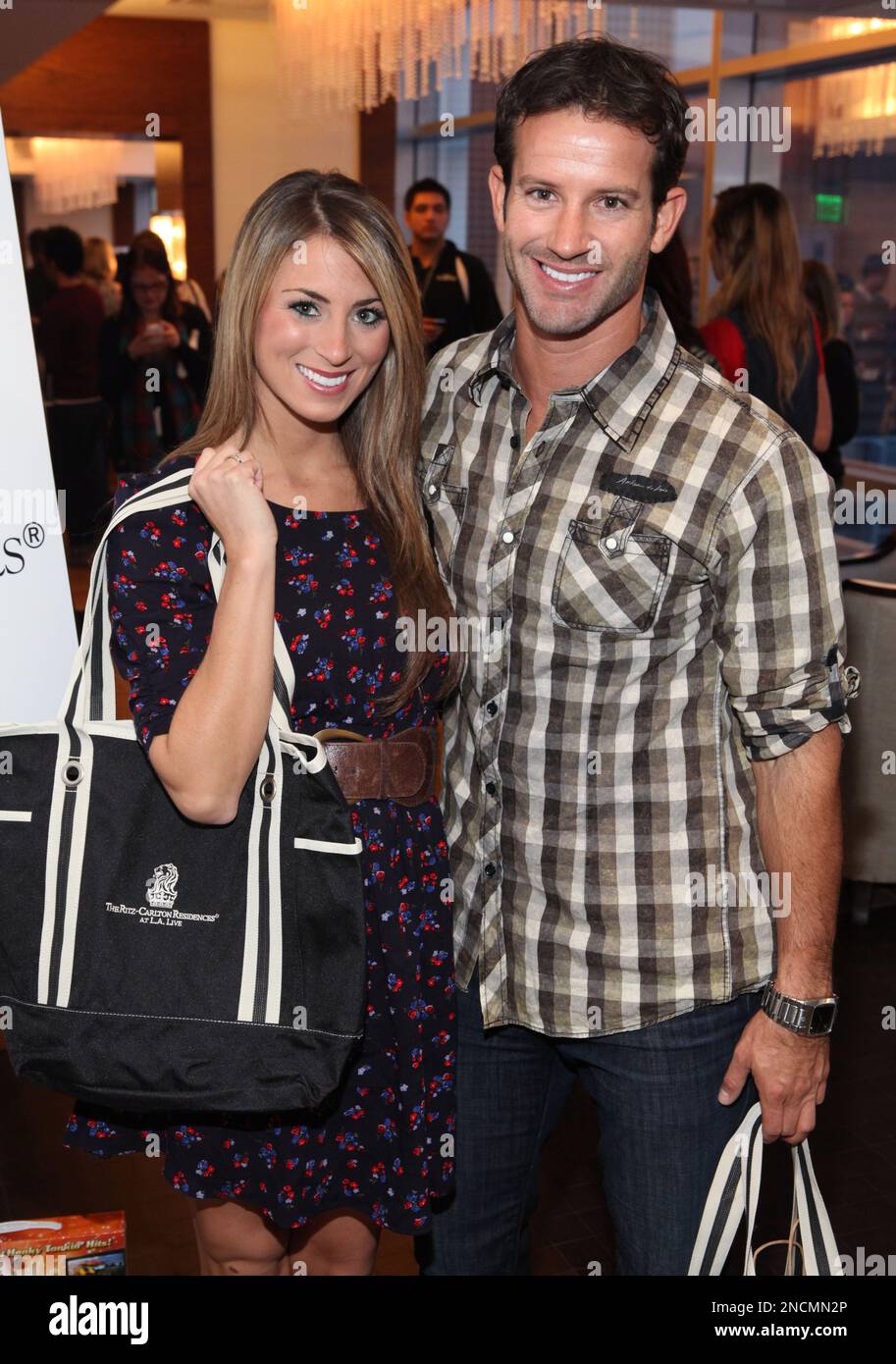 Tenley Molzahn, left, and Kiptyn Locke pose for a photo at an American ...