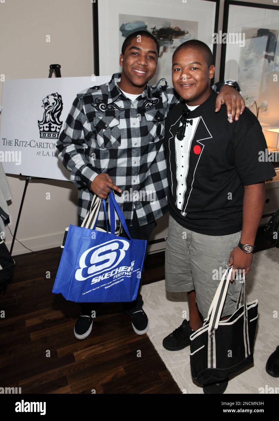 Chris Massey, left, and Kyle Massey pose for a photo at an American ...