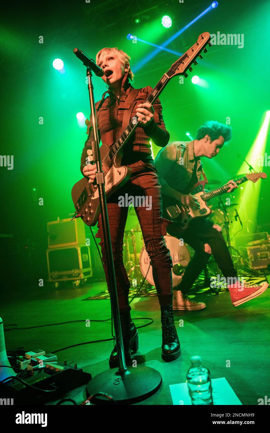 Milan Italy. 14 February 2023. The English rock band THE WILD THINGS ...