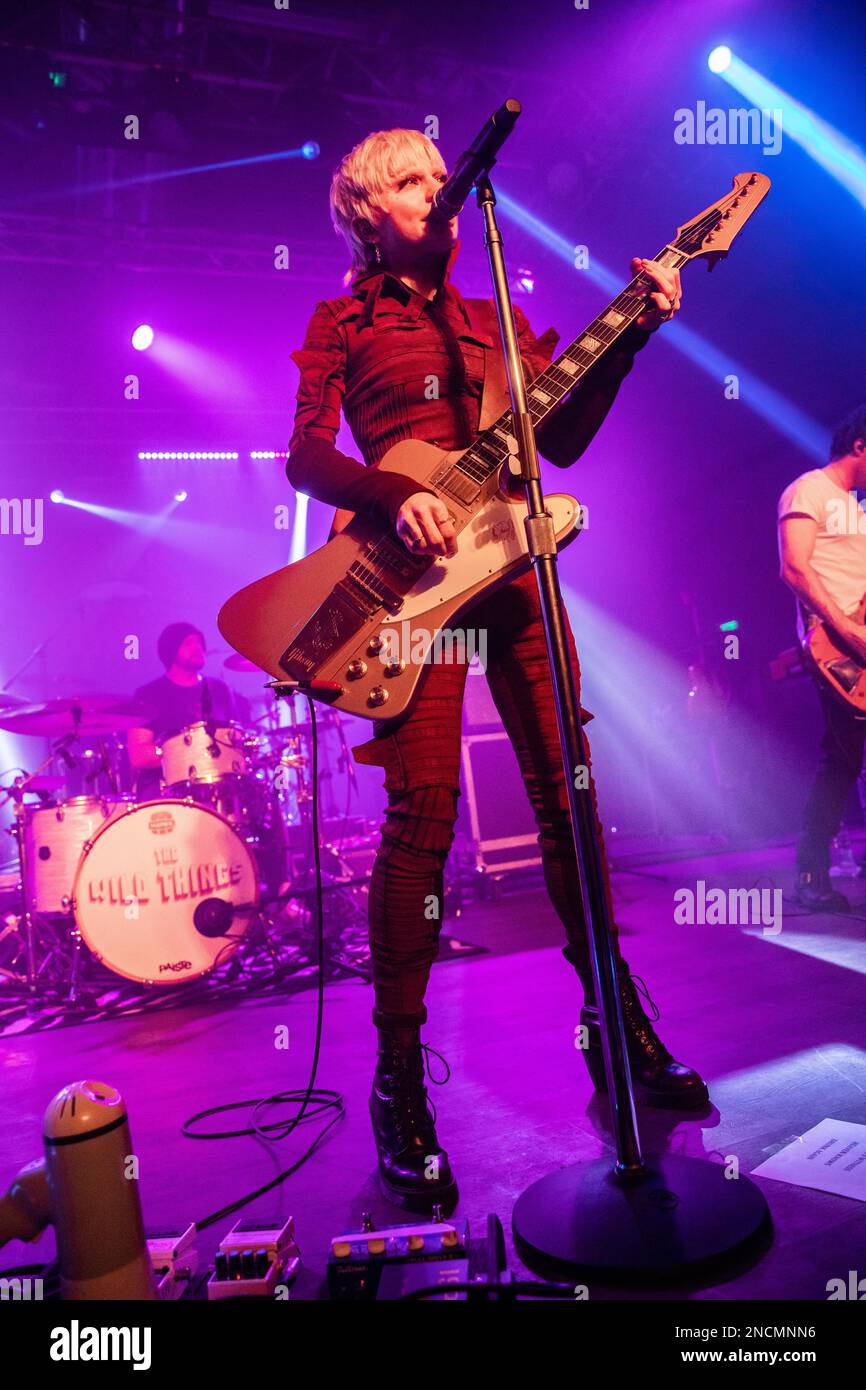 Milan Italy. 14 February 2023. The English rock band THE WILD THINGS ...