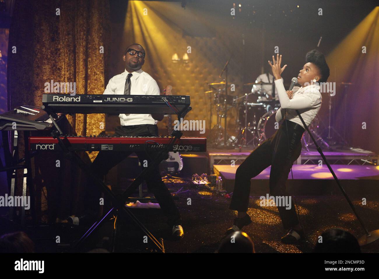 In this image released by Fuse, Janelle Monae, right, appears on a new ...