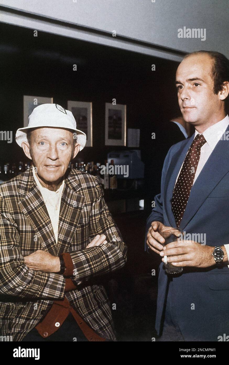Singer and actor Bring Crosby relaxes at the Moraleja Golf Club near ...