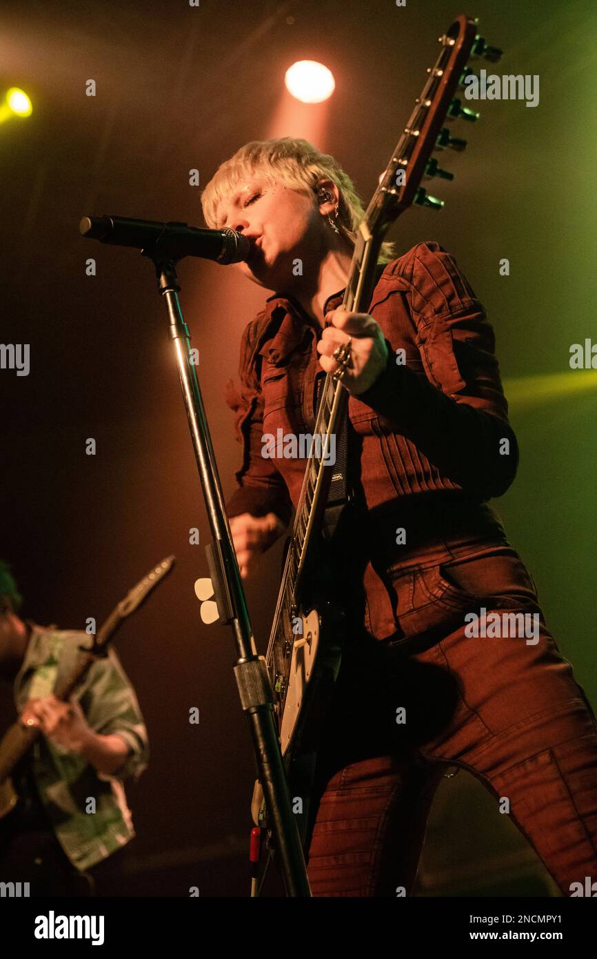 Milan Italy. 14 February 2023. The English rock band THE WILD THINGS ...