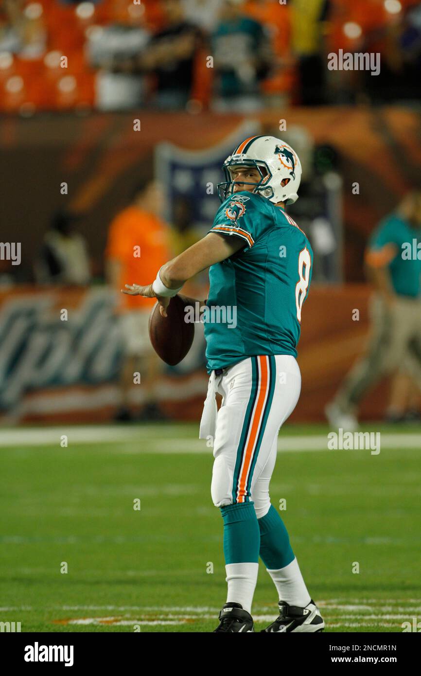 Miami Dolphins Patrick Ramsey during a NFL football game in Miami, Thursday, Nov. 18, 2010. The ...
