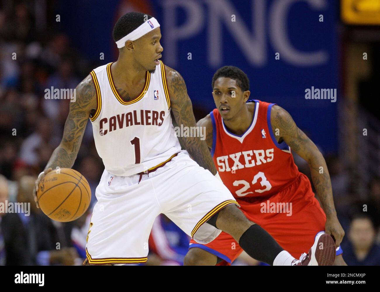 Cleveland Cavaliers guard Daniel Gibson (1) in an NBA basketball game ...
