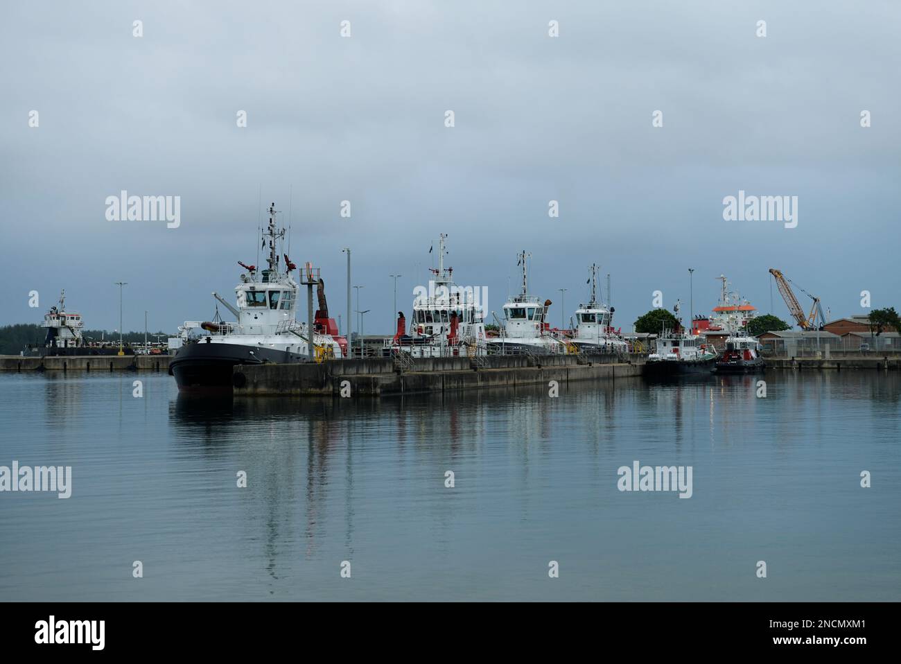 Tugboat at dock Richards Bay harbour, KwaZulu-Natal, South Africa ...