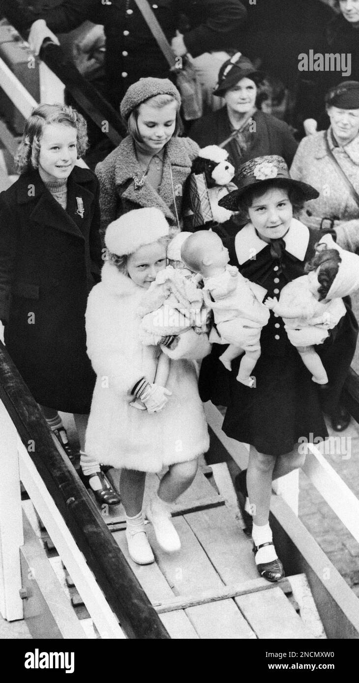 In this August 1939 photo, four unidentified little girls saved from ...