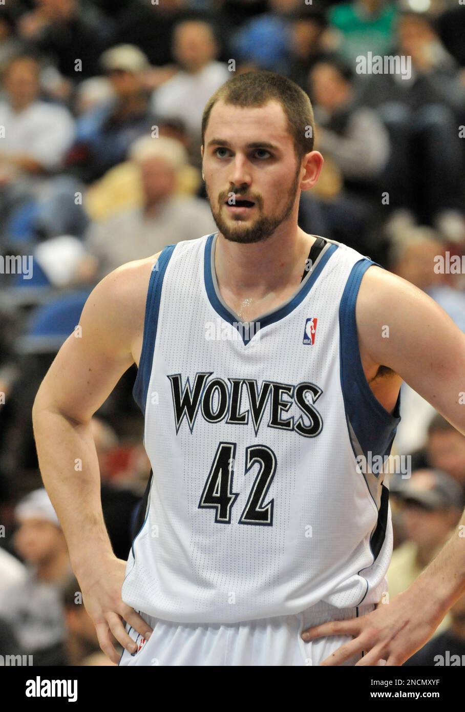 Minnesota Timberwolves' Kevin Love during the first half of an NBA ...