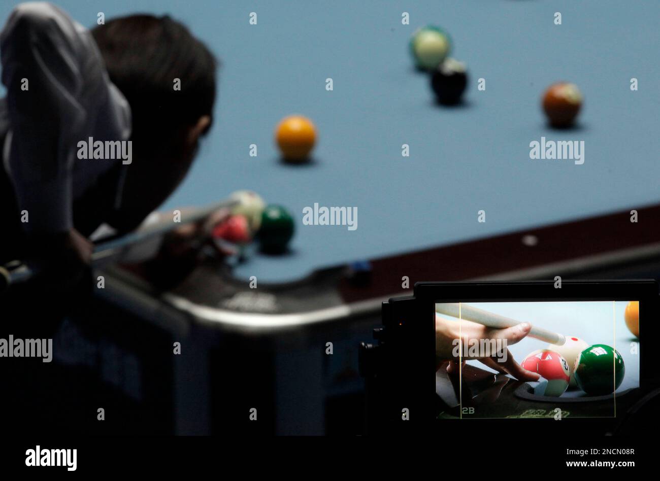 Taiwan's Chang Shu Han plays during a semi-final match against China's ...