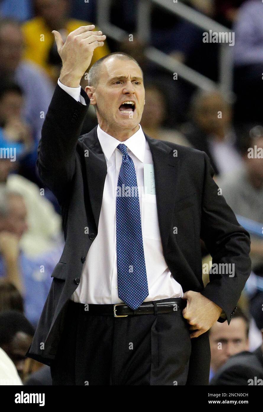 Dallas Mavericks head coach Rick Carlisle directs his players in the ...