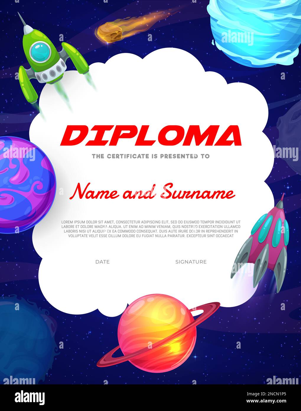 School children in spaceship Stock Vector Images - Alamy