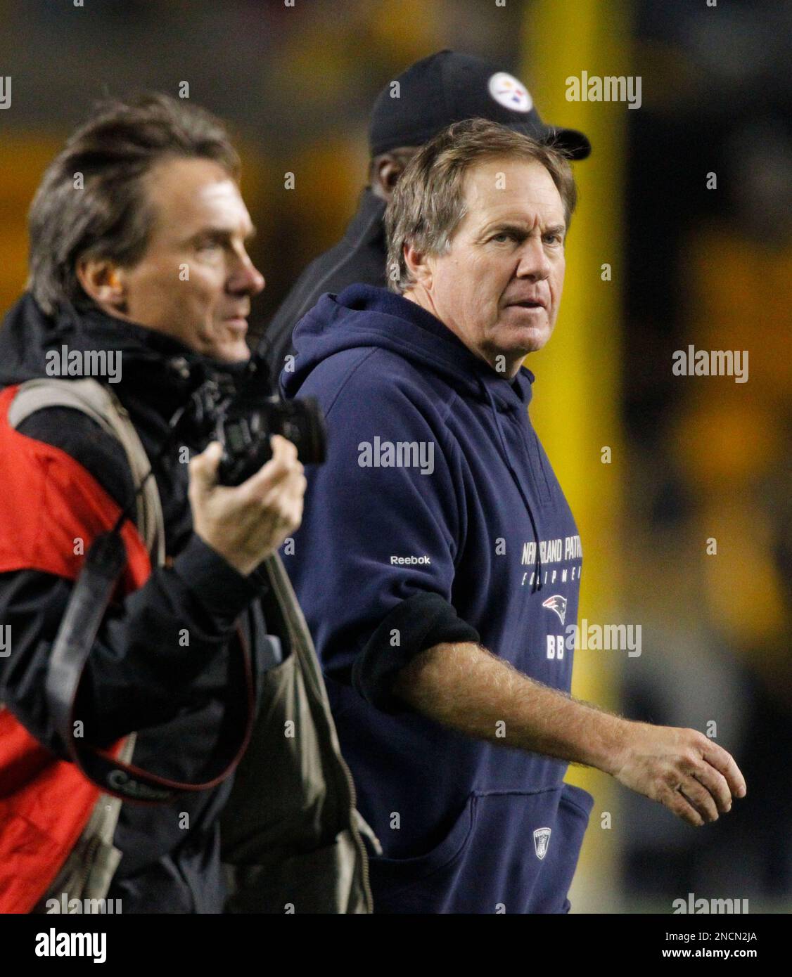 New England Patriots head coach Bill Belichick during the NFL football ...