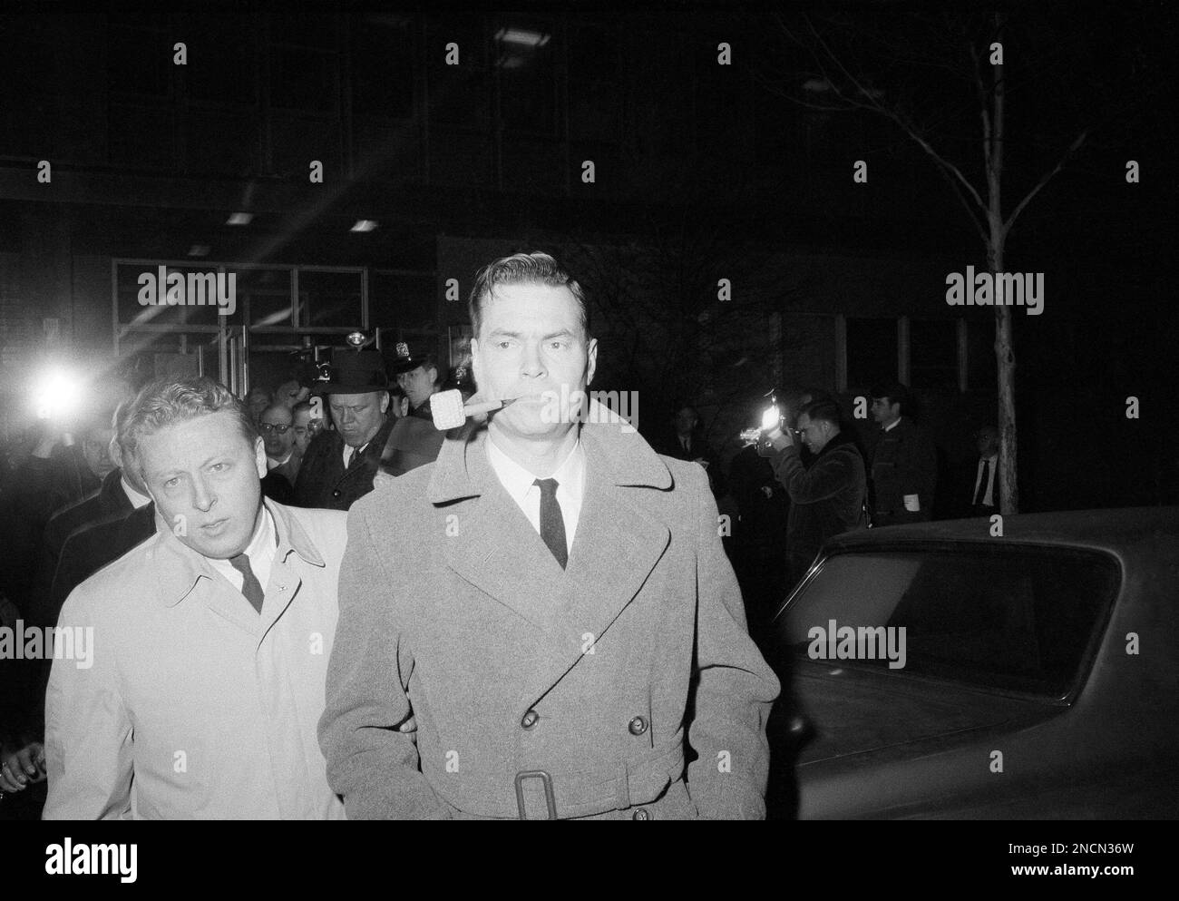 George Lincoln Rockwell, Neo-Nazi leader, right, is escorted from ...