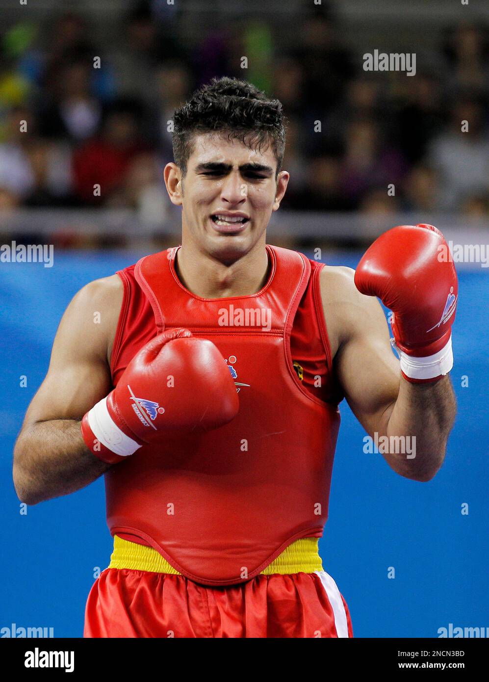 Mohsen Mohammadseifi of Iran reacts after winning the gold medal ...