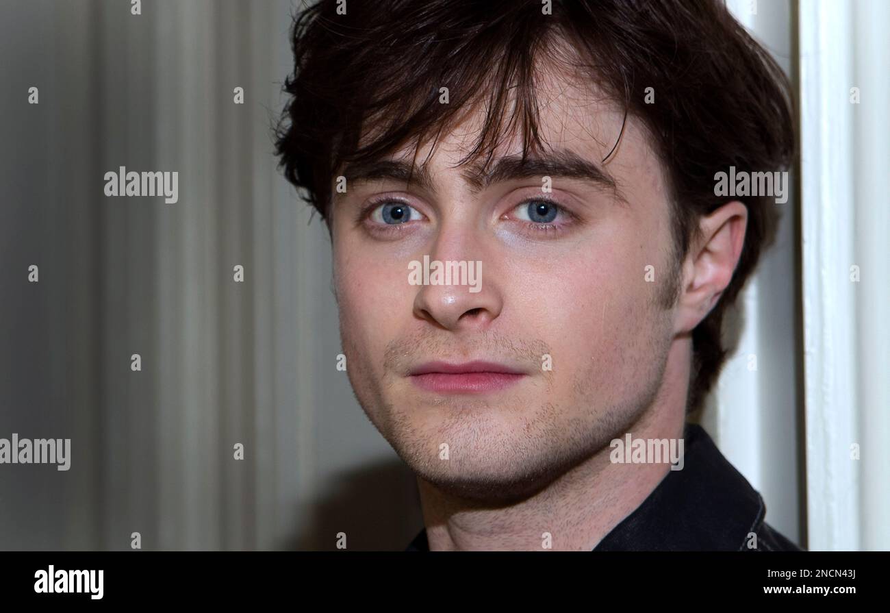 British actor Daniel Radcliffe poses for photographs, Friday, Nov. 12 ...