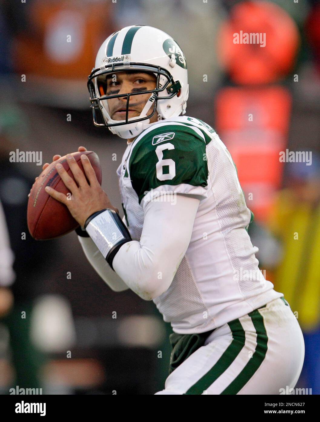 FILE- This Nov. 14, 2010 file photo shows New York Jets quarterback ...