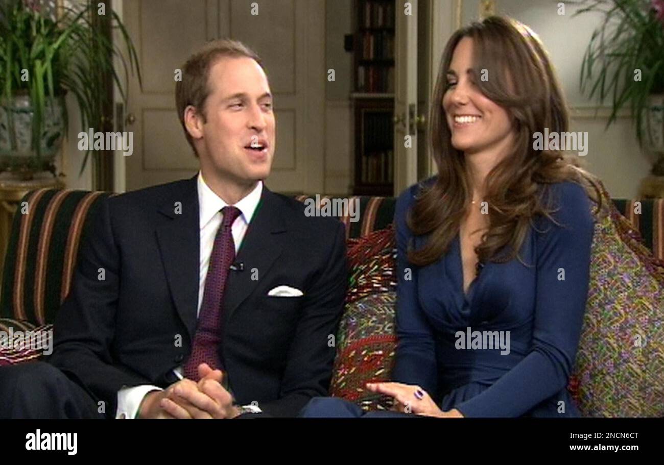 Image from video of Britain's Prince William and Kate Middleton during ...