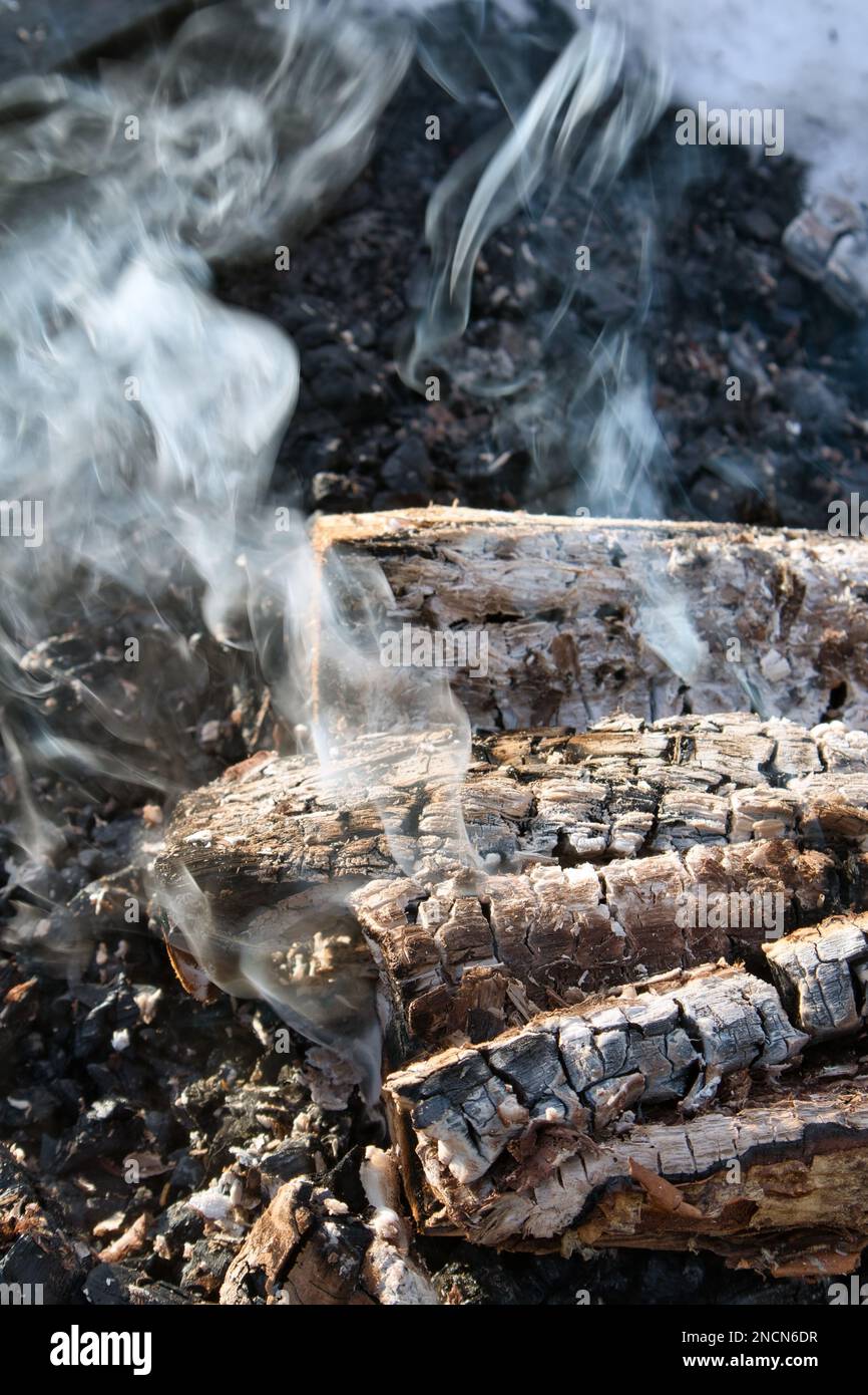 Logs for winter camping hi-res stock photography and images - Alamy