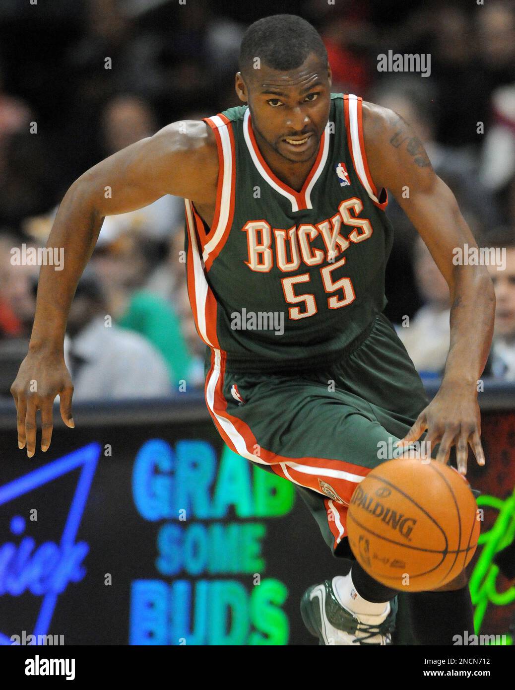 Milwaukee Bucks guard Keyon Dooling against the Atlanta Hawks during an ...