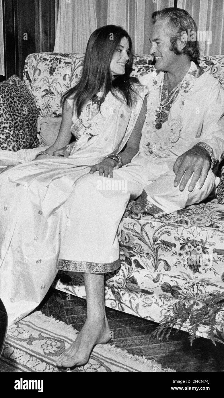Dr. Timothy Leary and his new bride the former Rosemary Woodruff pose ...