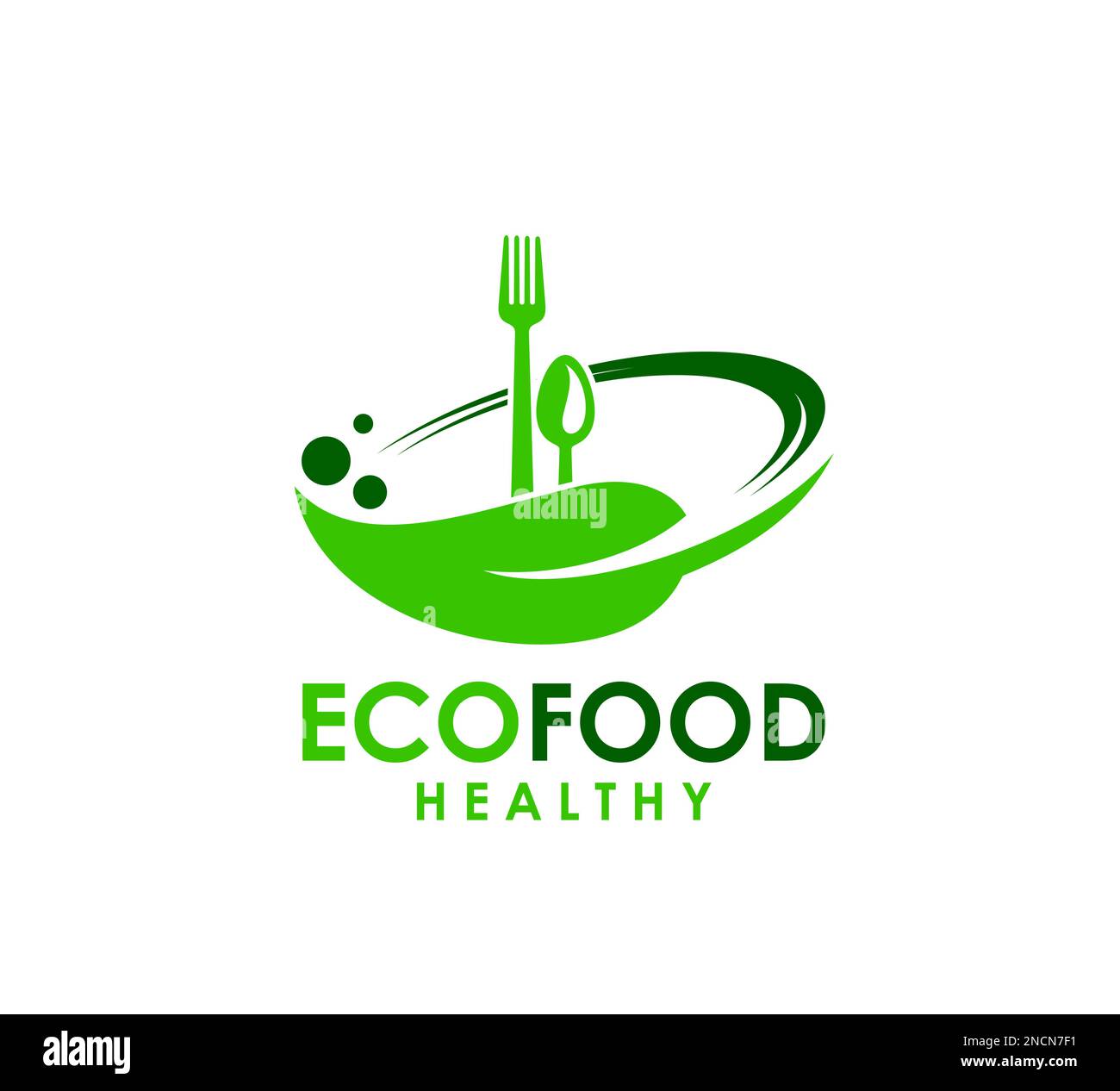 Healthy eco food icon. Natural products market, organic farm or healthy ...