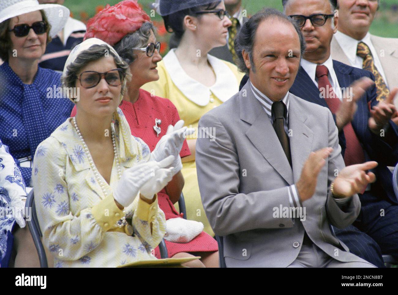 Pierre-Elliot Trudeau Prime Minister of Canada and Wife Margaret during ...
