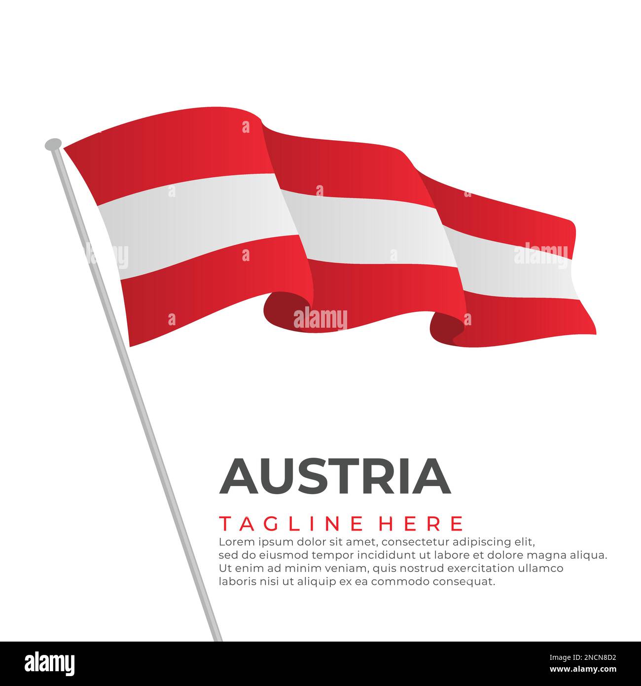 Template vector Austria flag modern design. Vector illustration Stock ...