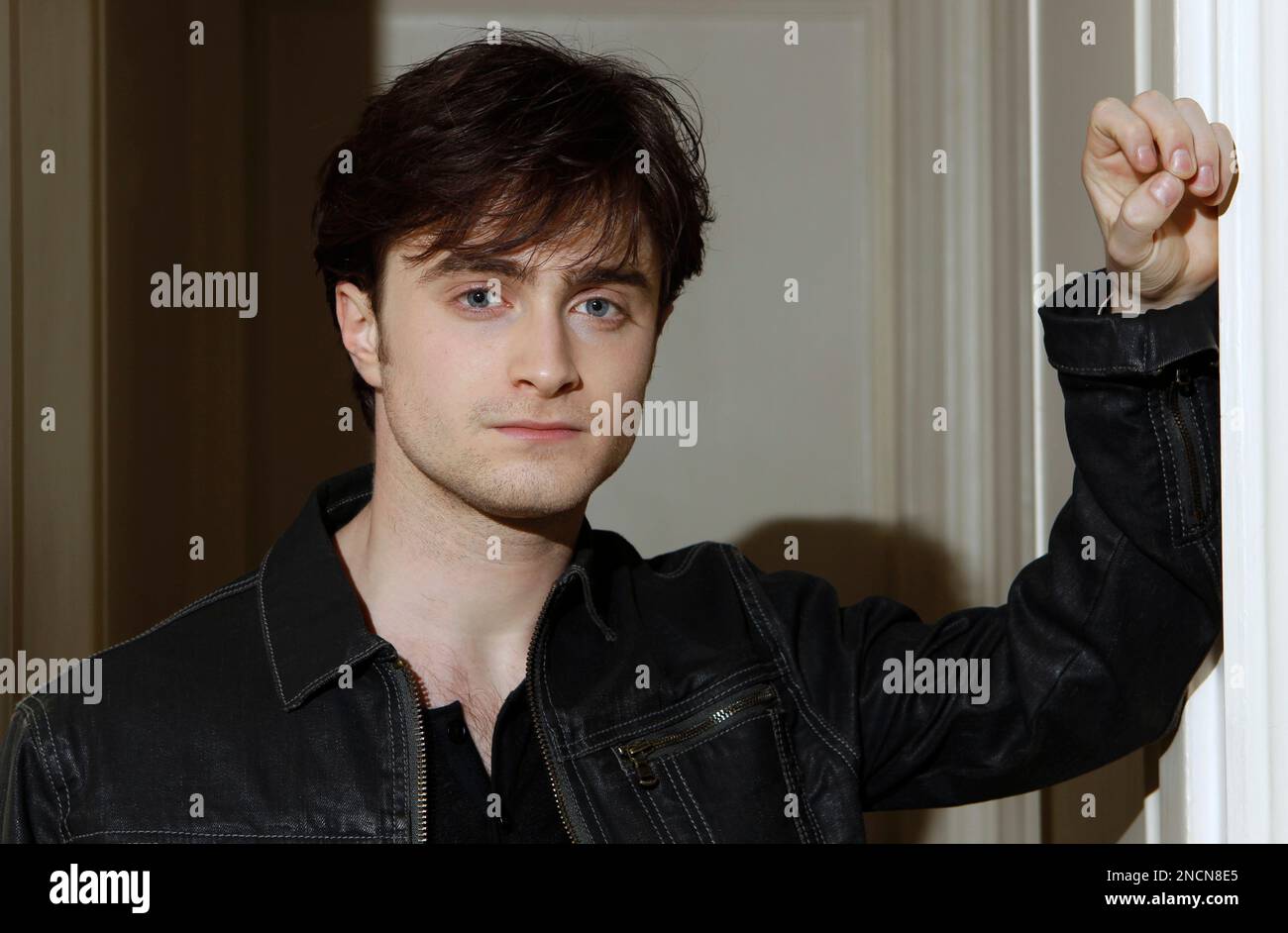 British actor Daniel Radcliffe poses for photographs, Friday, Nov. 12 ...