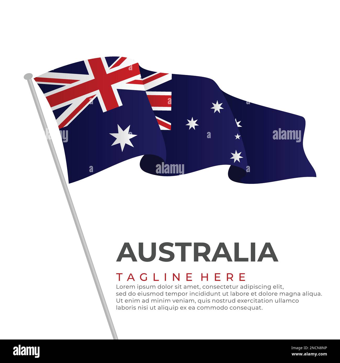 Template vector Australia flag modern design. Vector illustration Stock ...