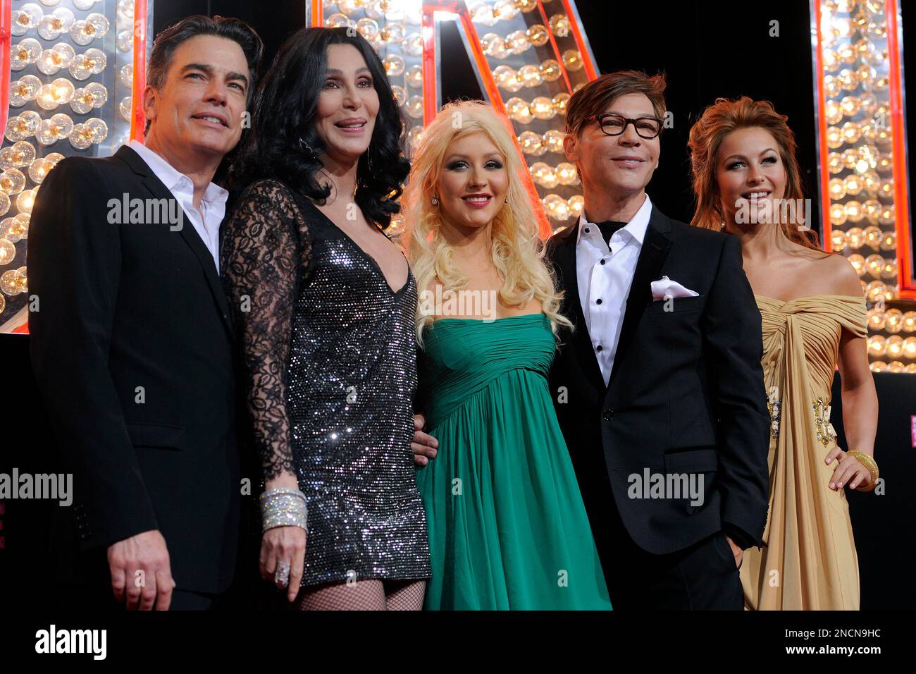 "Burlesque" writer/director Steven Antin, second from right, poses with ...