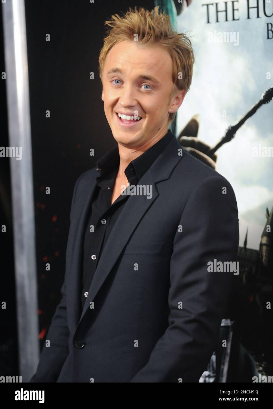 Actor Tom Fenton attends the premiere of 'Harry Potter and the Deathly ...