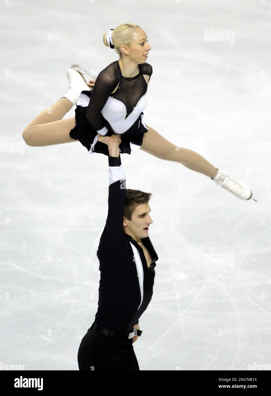 Great Britain's Stacey Kemp and David King compete in the pairs short ...